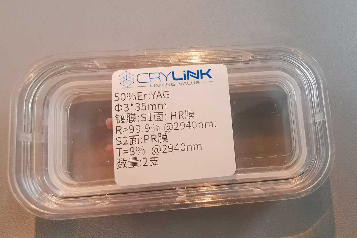 Er:YAG Crystal Crylink have Supplied - Laser Crylink