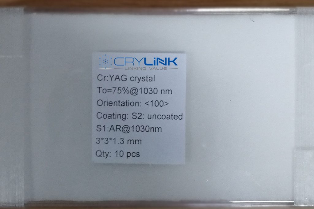 Cr:YAG Crystal - Laser Crylink