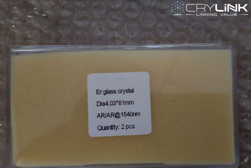 Er Glass (Er,Cr,Yb:Glass) Crylink have Supplied - Laser Crylink
