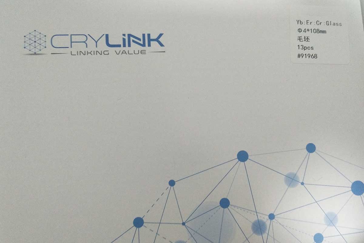 Er Glass (Er,Cr,Yb:Glass) Crylink have Supplied - Laser Crylink