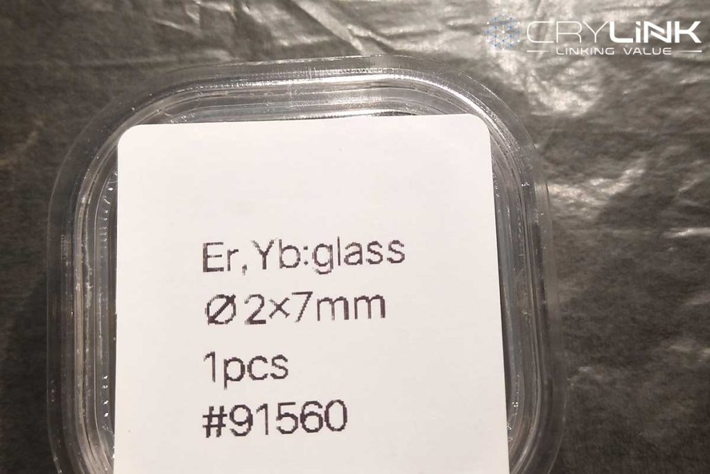 Er,Yb:glass case (4) - Ø2*7 mm for 1535nm Laser - Laser Crylink