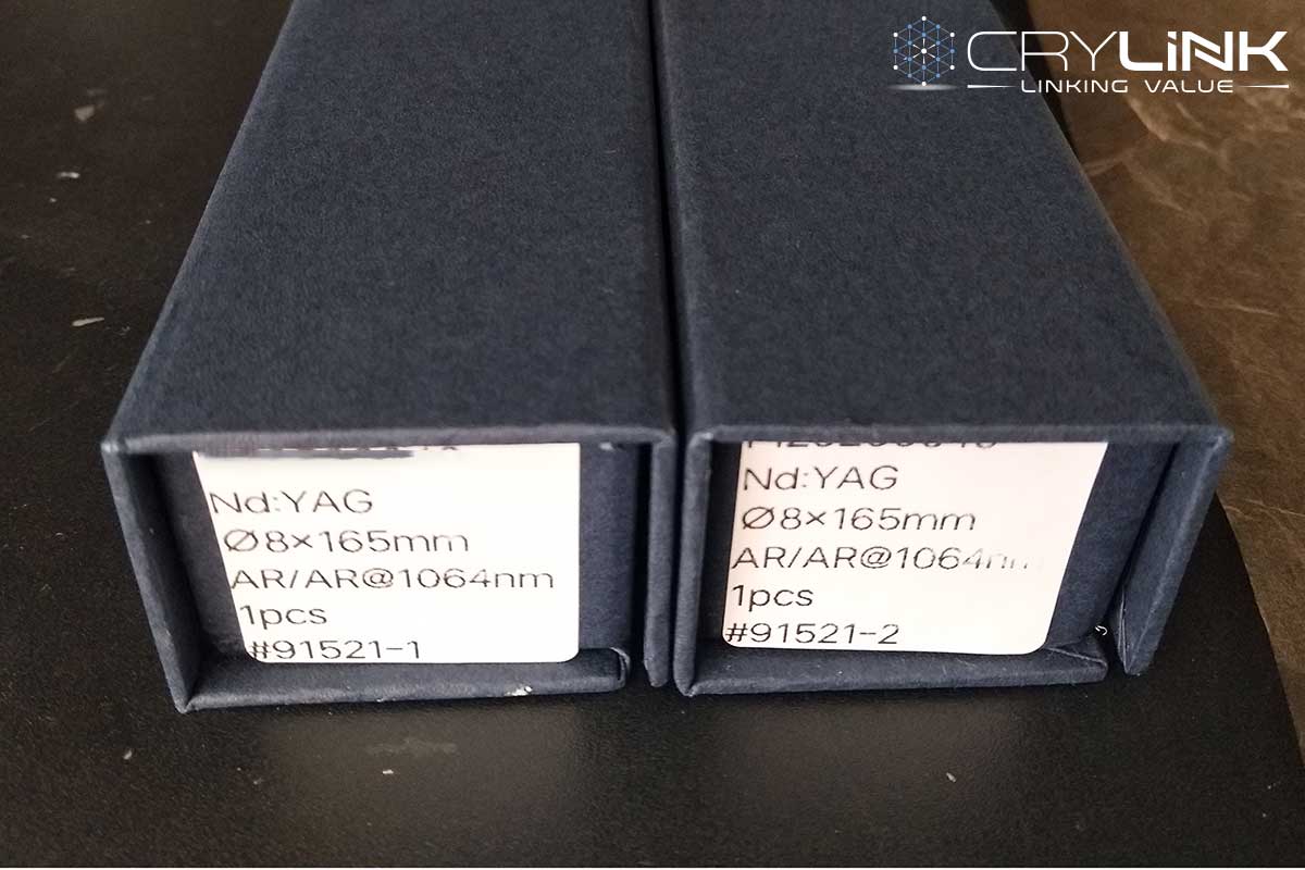 Nd:YAG crystal case (2) – Φ8×165 mm for 1064 nm laser - Laser Crylink