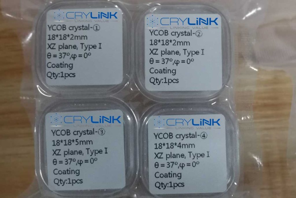 YCOB (YCa4O(BO3)3) Nonlinear Crystal Manufacturer - Laser Crylink