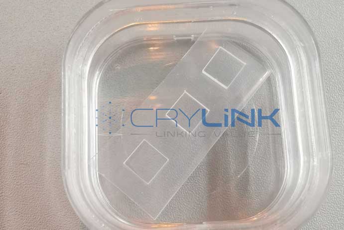 Yb:YAG crystal case (2) - 5×5×1 mm for 1030 nm laser - Laser Crylink